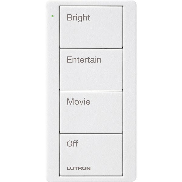 Lutron PJ2-4B-TSW-P01 Pico Wireless Scene Keypad - 4-Button - Family ...