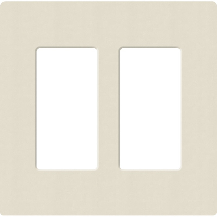 Lutron SC-2-PM Claro Screwless Designer Wallplate - 2 Gang - Pumice ...