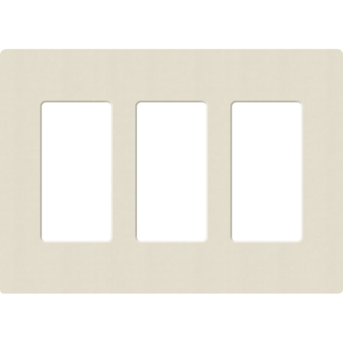 Lutron SC-3-PM Claro Screwless Designer Wallplate - 3 Gang - Pumice ...