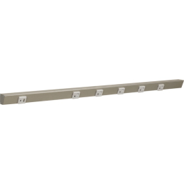 36" Slim Angled Power Strip - Right Wire Entry - 5 Gray Receptacles ...