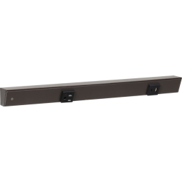 18" Slim Angled Power Strip - Left Wire Entry - 1 Black Receptacle ...