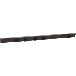 30" Slim Angled Power Strip - Left Wire Entry - 4 Black Receptacles ...