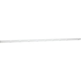 72" Slim Angled Power Strip - Left Wire Entry - 8 White Receptacles ...