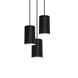 AFX TYKP04MBBKRND3 18" Tyke Round Pendant Light - 3-Light - 120V ...