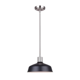 Canarm IPL1055A01BKN Bello 1-Light Rod Pendant - 120V - Brushed Nickel ...