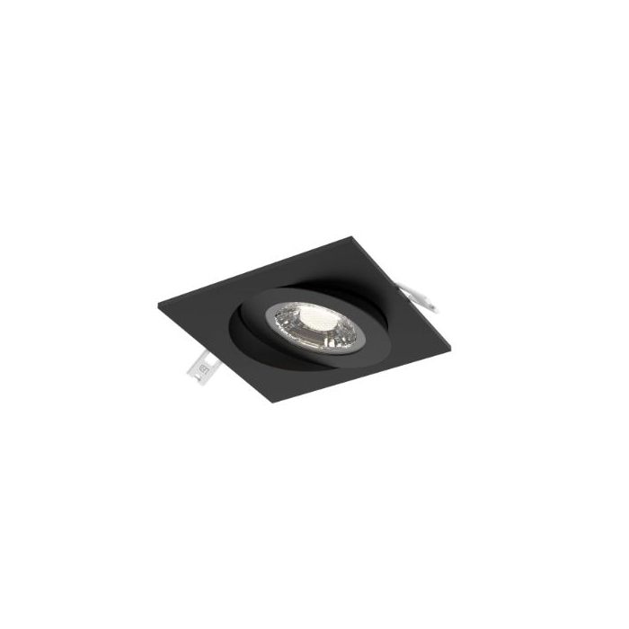 DALS FGM4SQ-CC-BK Pivot Flat LED Gimbal Downlight - 4IN Square - 9W ...