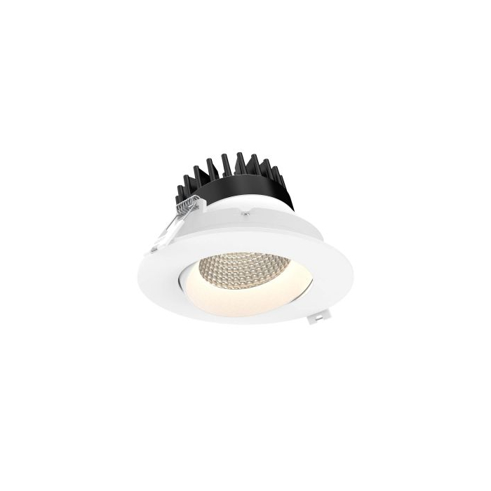DALS GBR04-CC-WH Revolve Regressed LED Gimbal Downlight - 4IN - 15W ...