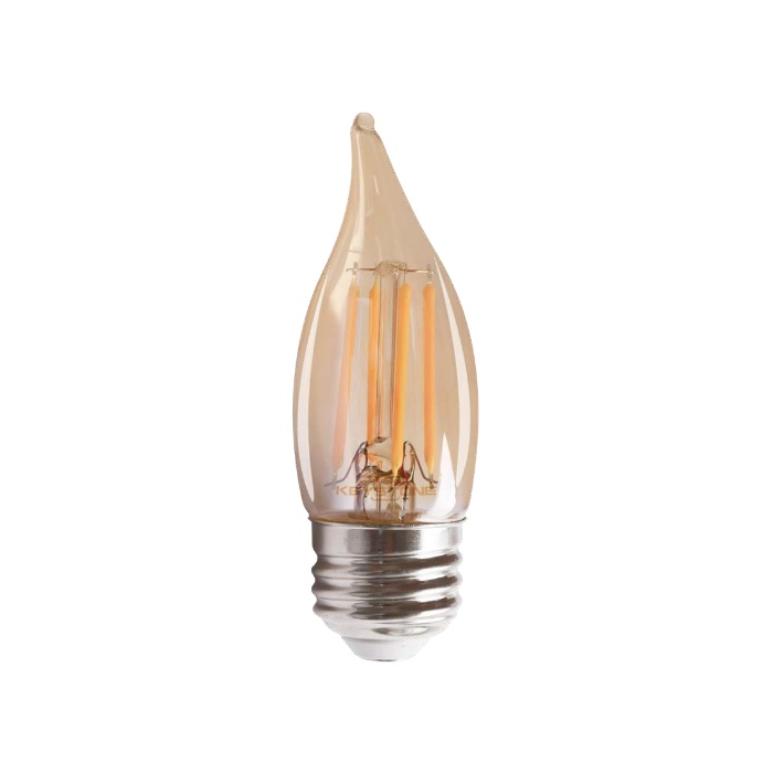 Keystone KT-LED5.5FCA11-E26-822-A CA11 LED Filament Bulb - 5.5W - 2200K ...