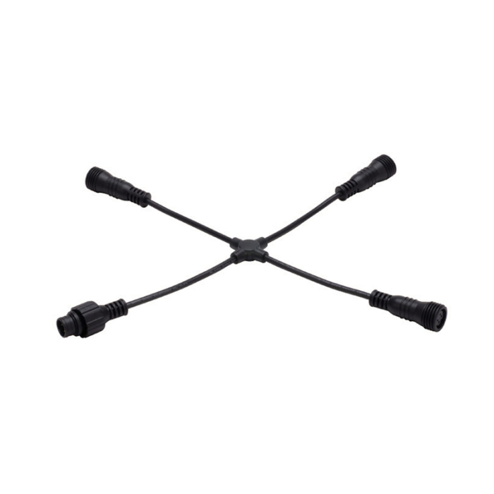 WAC Lighting LED-TO24-X-RGB 4-Way X-Connector for 24V LED RGB Outdoor ...