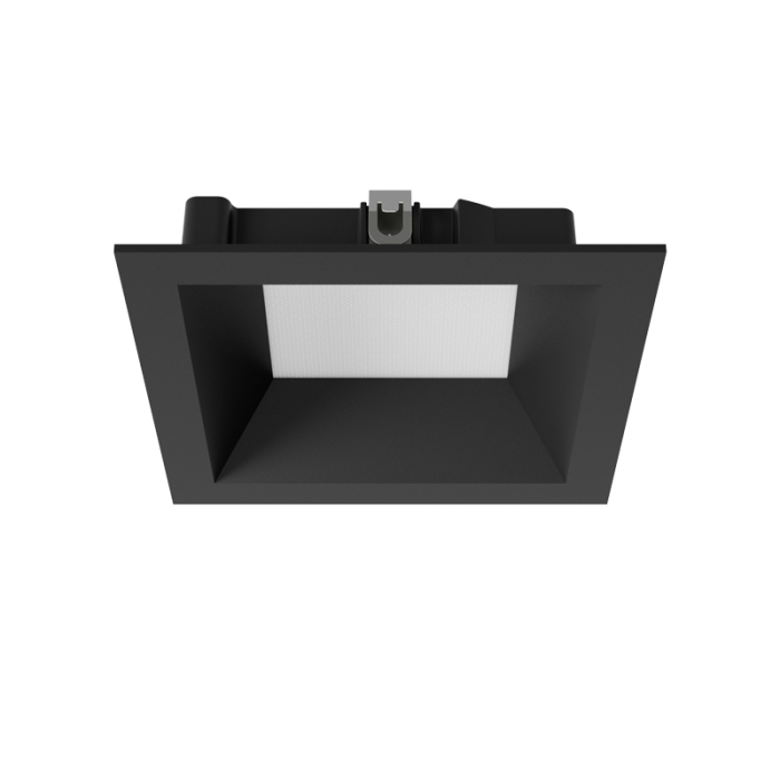 DMF Lighting M4TSABK M-Series 4" Square Adjustable Deep Beveled Trim ...