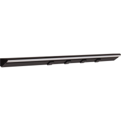 Task Lighting LP30-T6R15W-BBK 30.5" 15W Lighted Power Strip - 4 ...