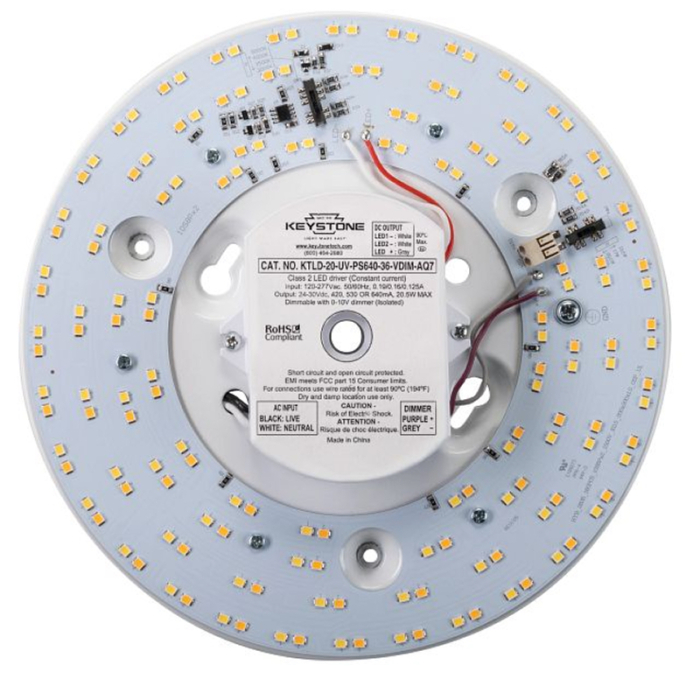 Keystone KT-RKIT20PS-8CP-8CSC-VDIM 8" FutureFit LED Circular Retrofit ...